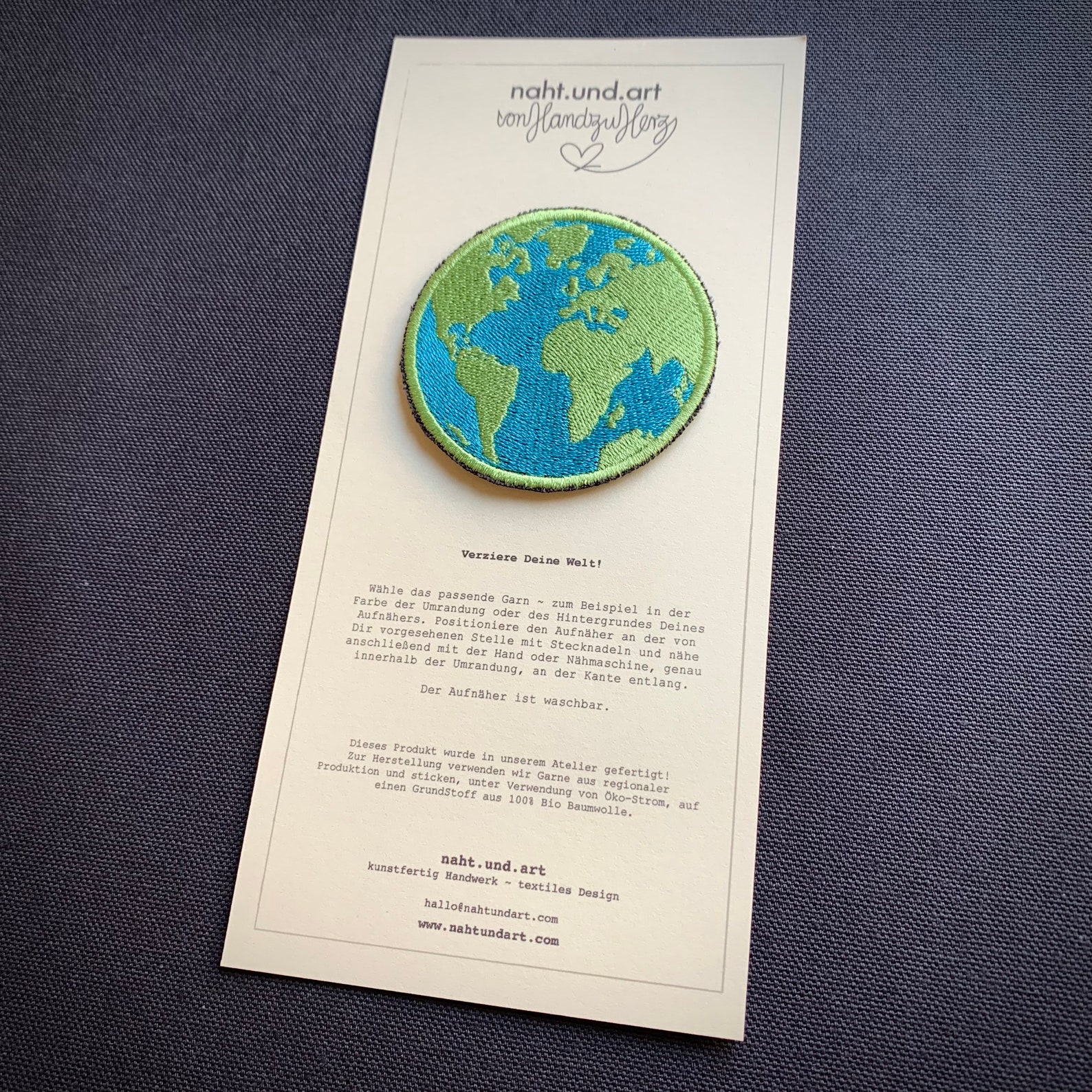 Patch Planet Earth Patch Embroidered Bio Application Sign Logo ...