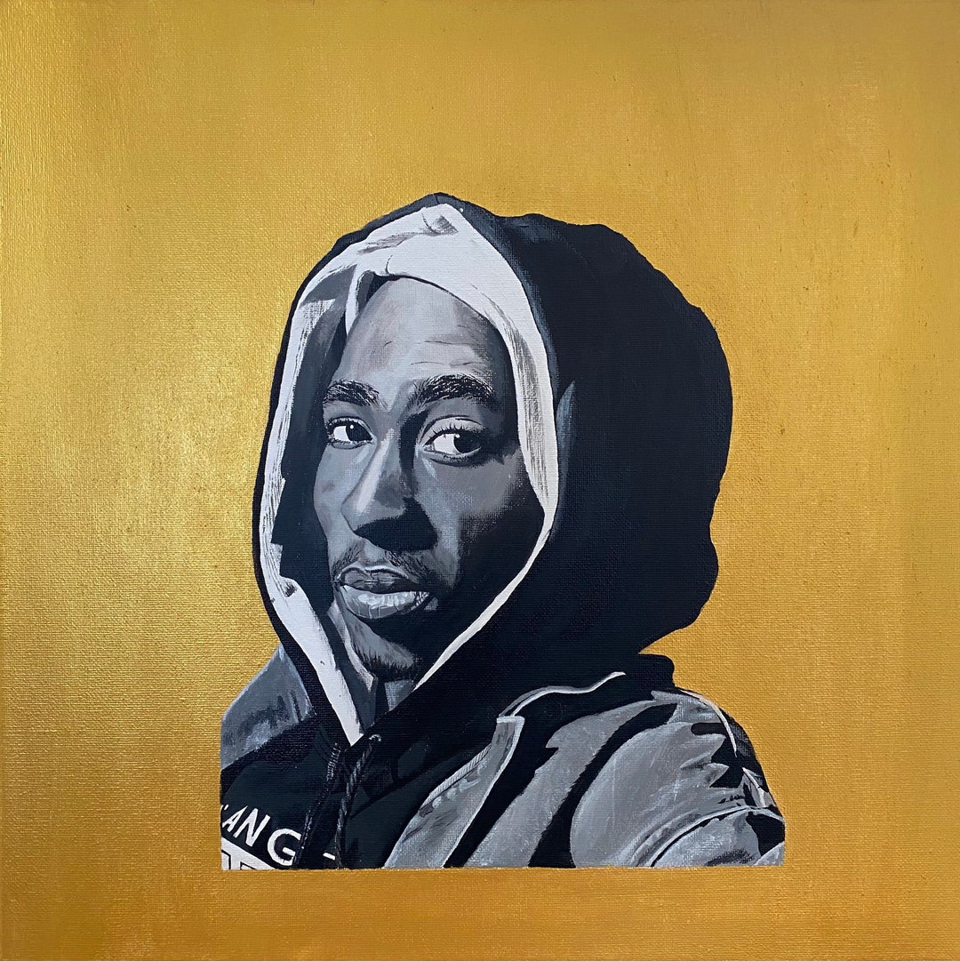 Original Tupac Shakur Acrylic Portrait Painting - Etsy