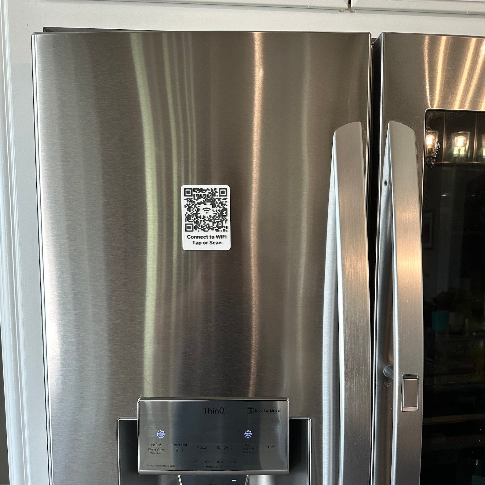 QR Code Refrigerator Magnet Sign 3D Printed Optional NFC Wifi Vacation ...