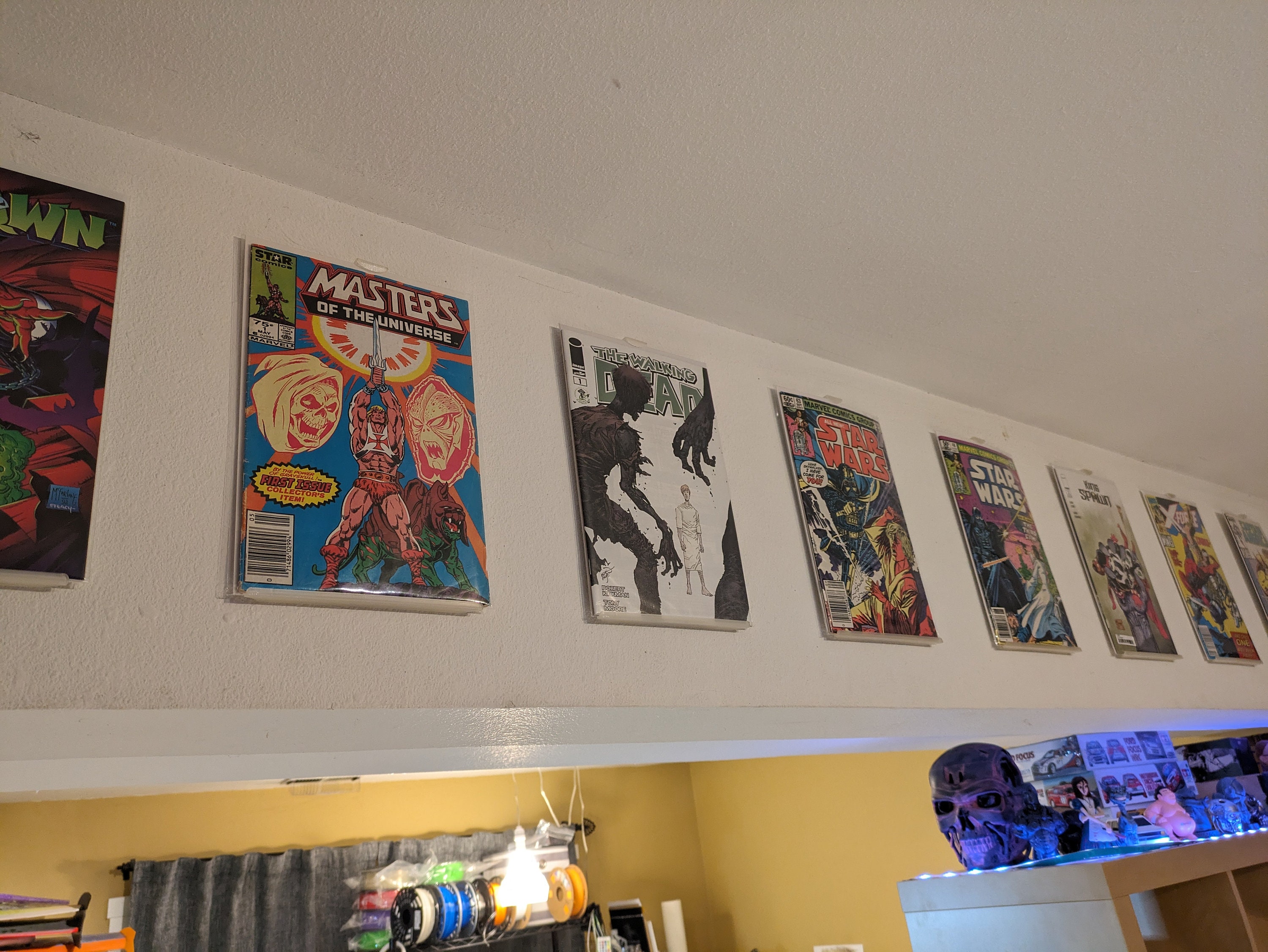 Comic Book Wall Mount Display Shelf, Boarded Comics, Comic Stand ...