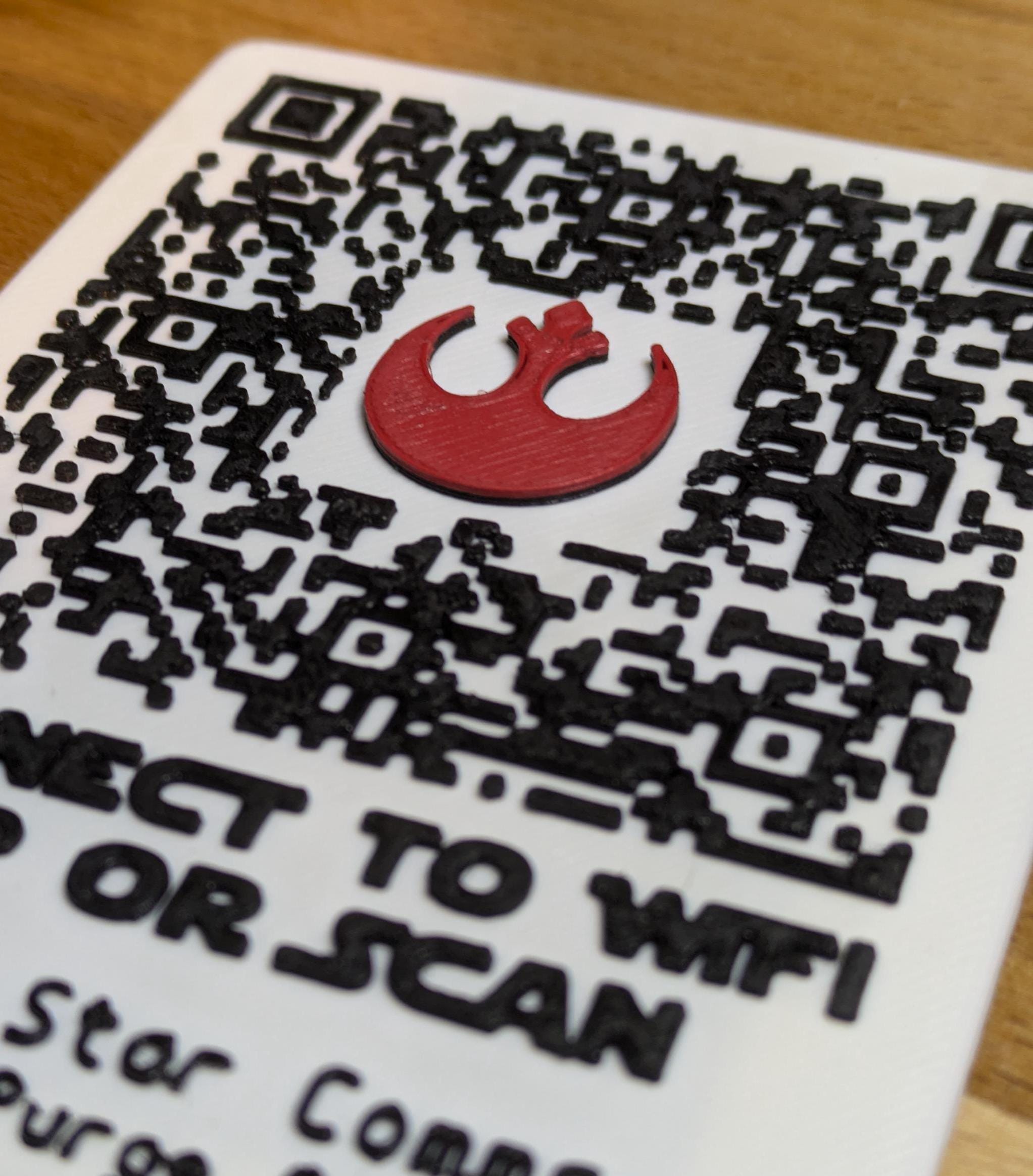 QR Code Refrigerator Magnet Sign | 3D Printed | Optional NFC | Free ...