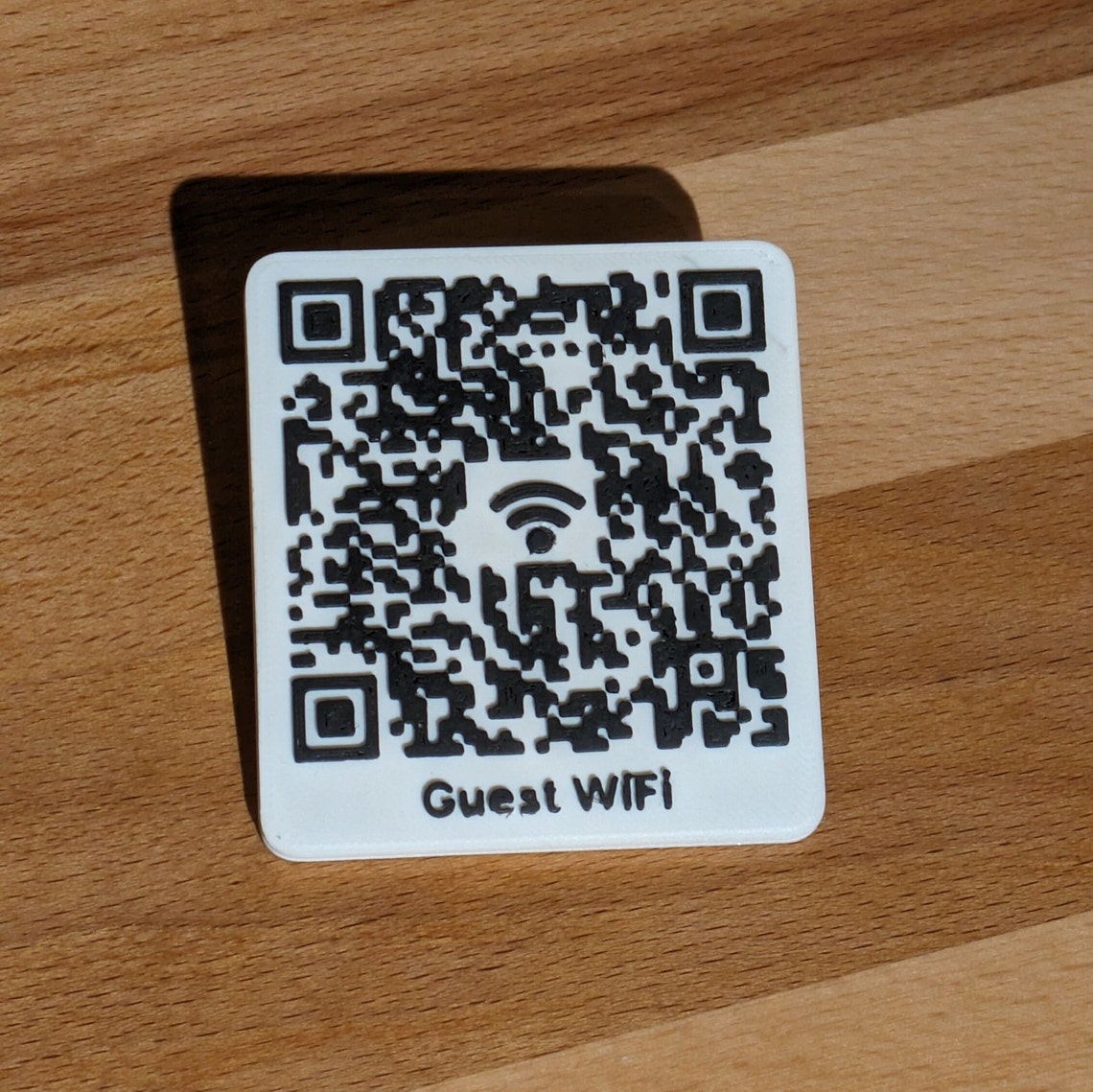 QR Code Refrigerator Magnet Sign 3D Printed Optional NFC Wifi Vacation ...