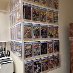CGC Wall Mount Comic Display | Floating Graded Slab Holder Shelf ...