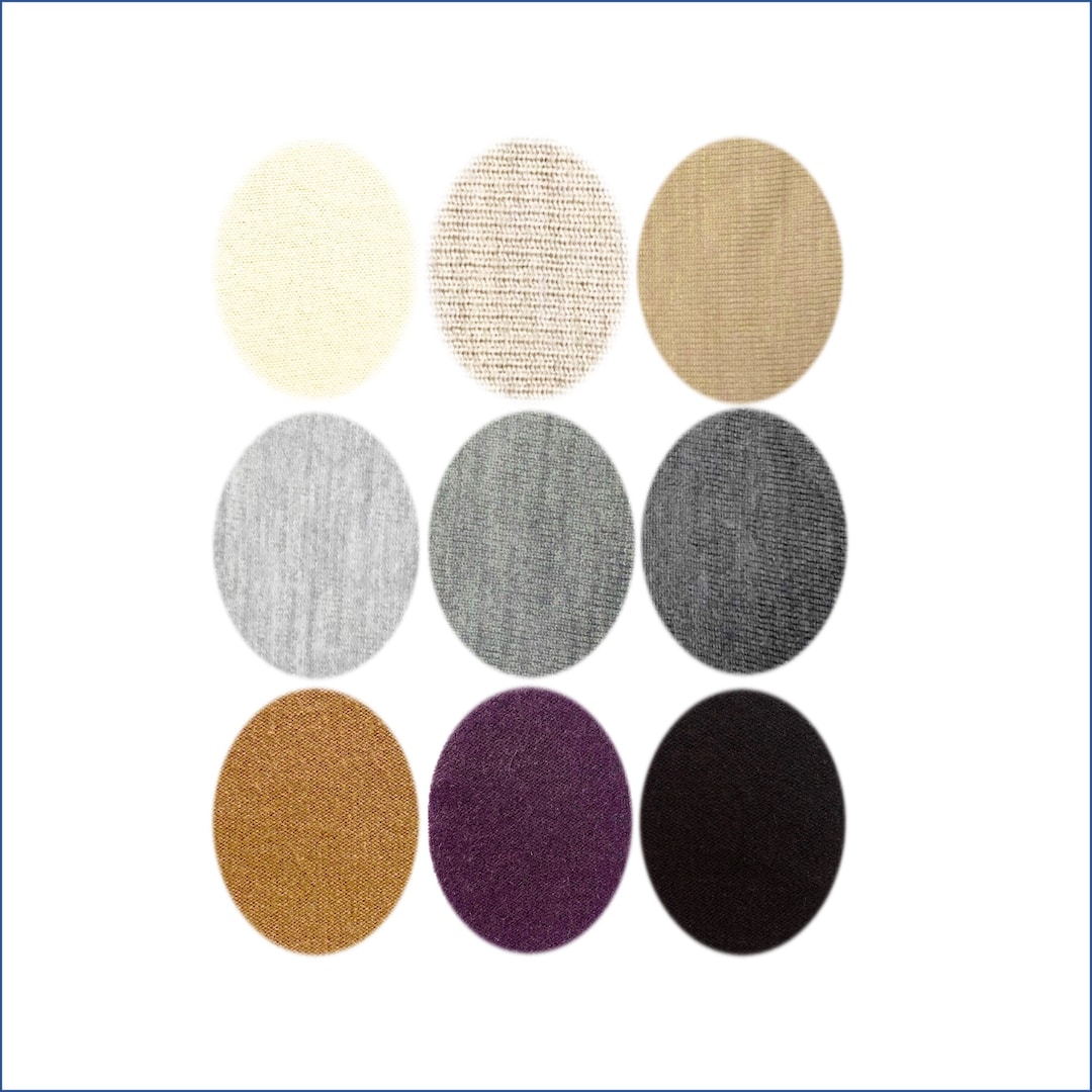 SINGLE Merino Wool Oval Classic-color Patch: ONE Iron-on (remove ...