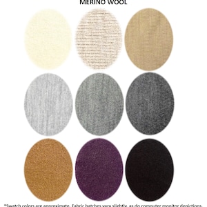 SINGLE Merino Wool Oval Classic-color Patch: ONE Iron-on (remove ...