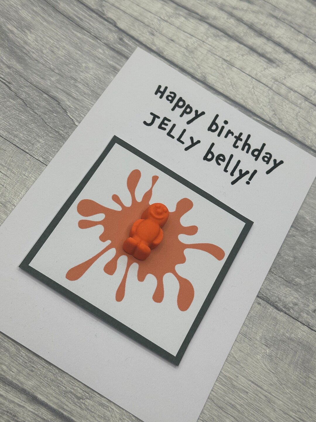Polymer Clay Jelly Baby Birthday Card – Handmade Cartoon Splat - Etsy