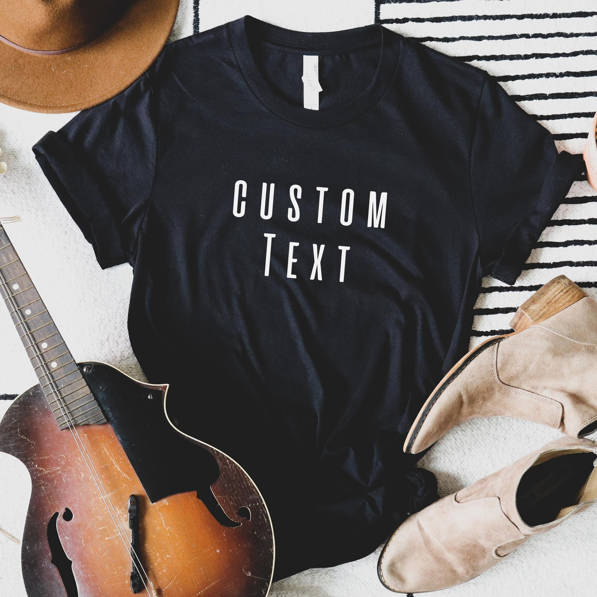 Personalised Shirt, Add Your Own Text, Custom Logo Shirts, Custom ...