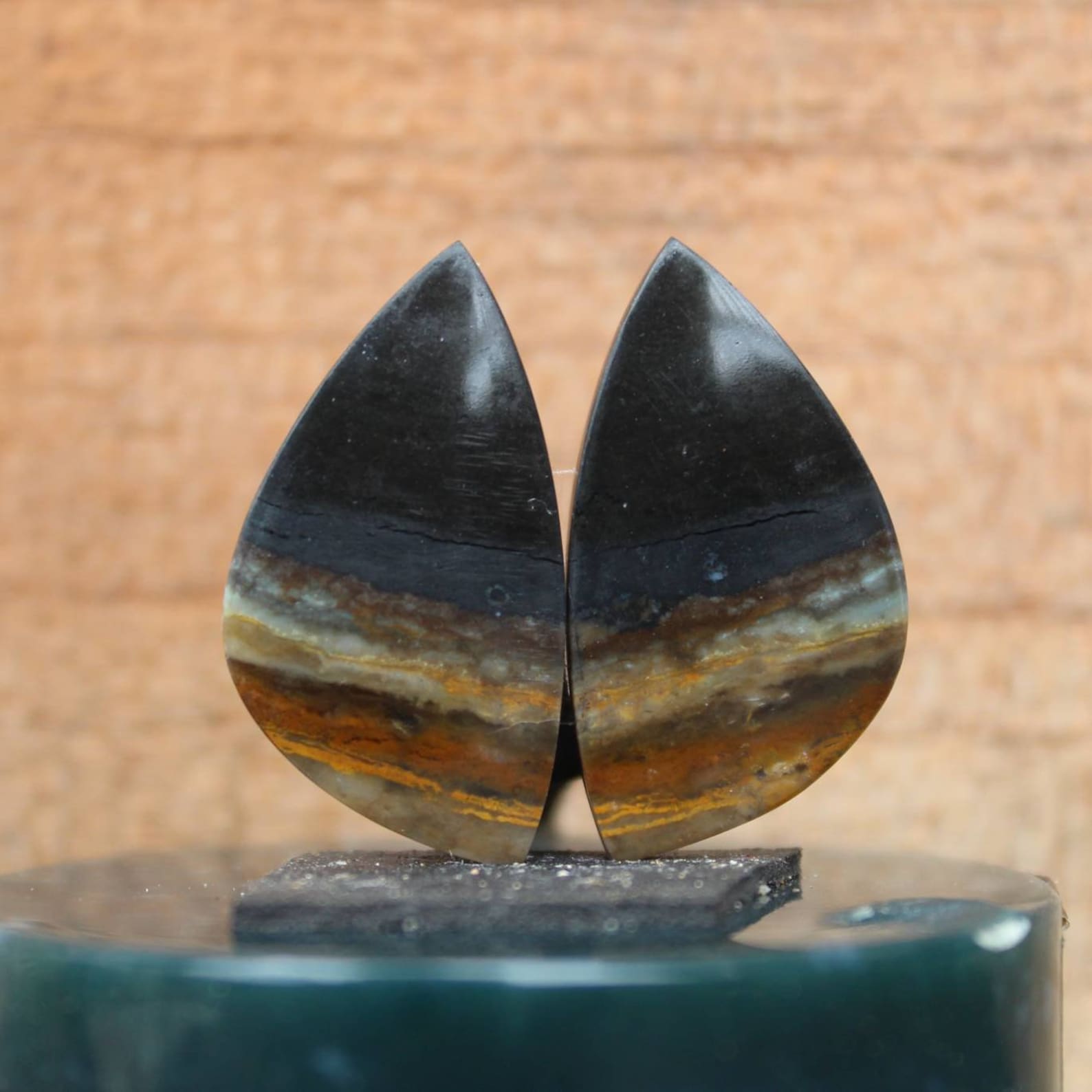 Opalized Wood Pair - Etsy