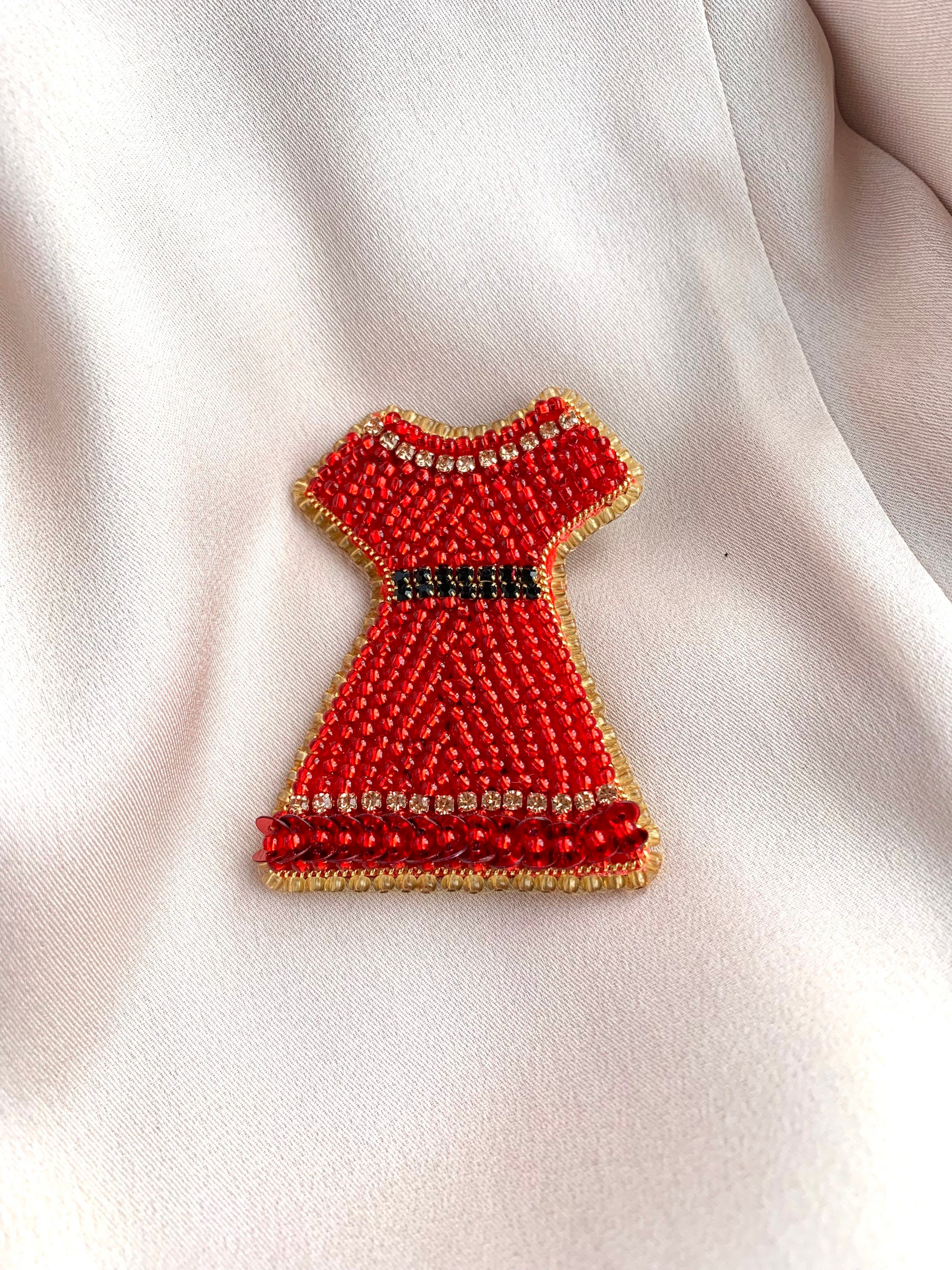 Red Dress Day Embroidered Beaded Brooch MMIWG Red Dress - Etsy Canada