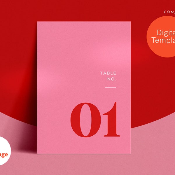 Table Number Cards - Etsy