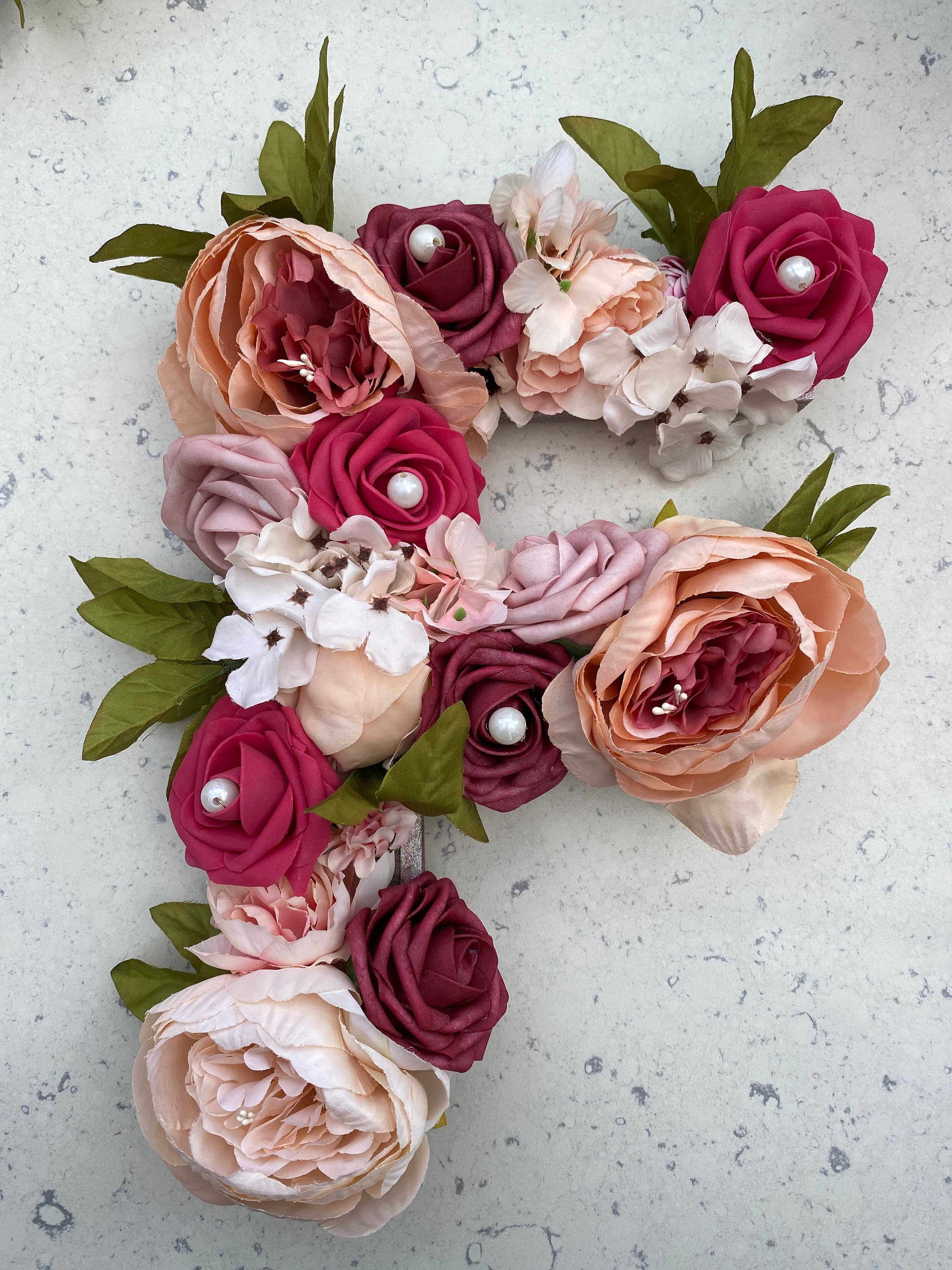 Floral Alphabet Letters - Etsy