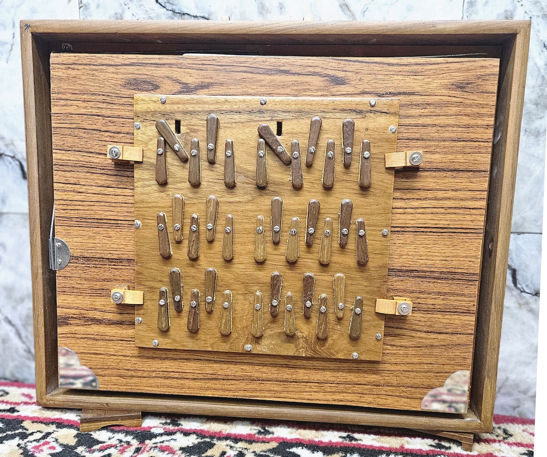 Shruti Box Professional Large With 36 Wooden Keys 3 Sets Reeds Key C to ...