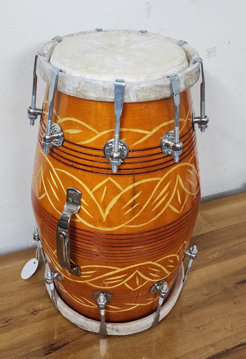 Professional Mango Wood Dholak Drum – Bolt and Rope Tuned With Carry ...