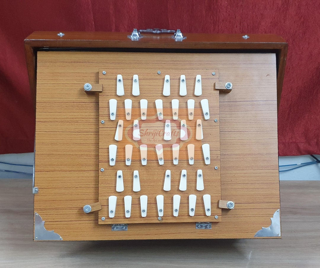 Shriji Large Shruti Box Special 36 Keys 3 Set Reeds Key C to B First ...