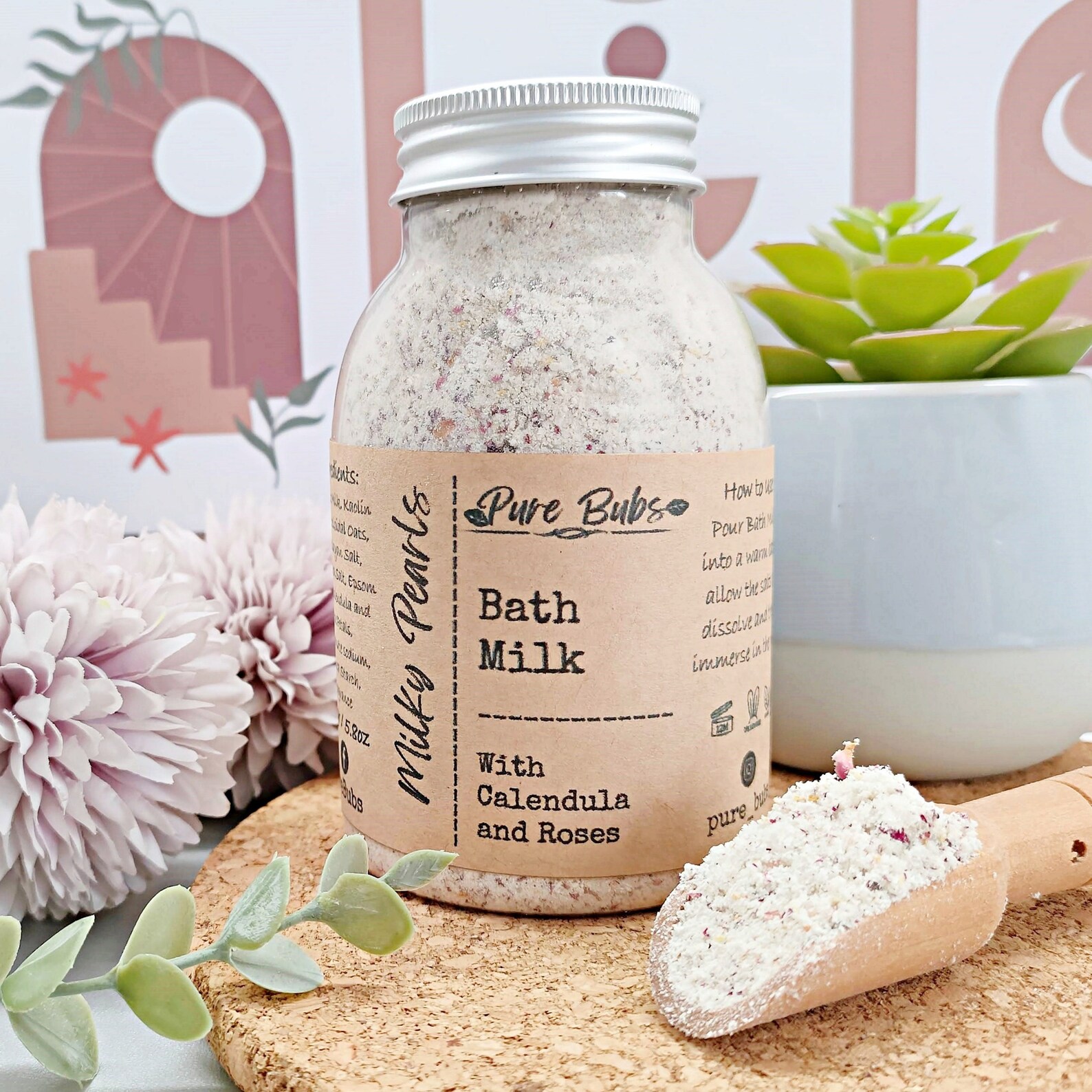 Oatmeal and Coconut Milk Bath Salts, Relaxing Foot Soak, Organic Skin ...