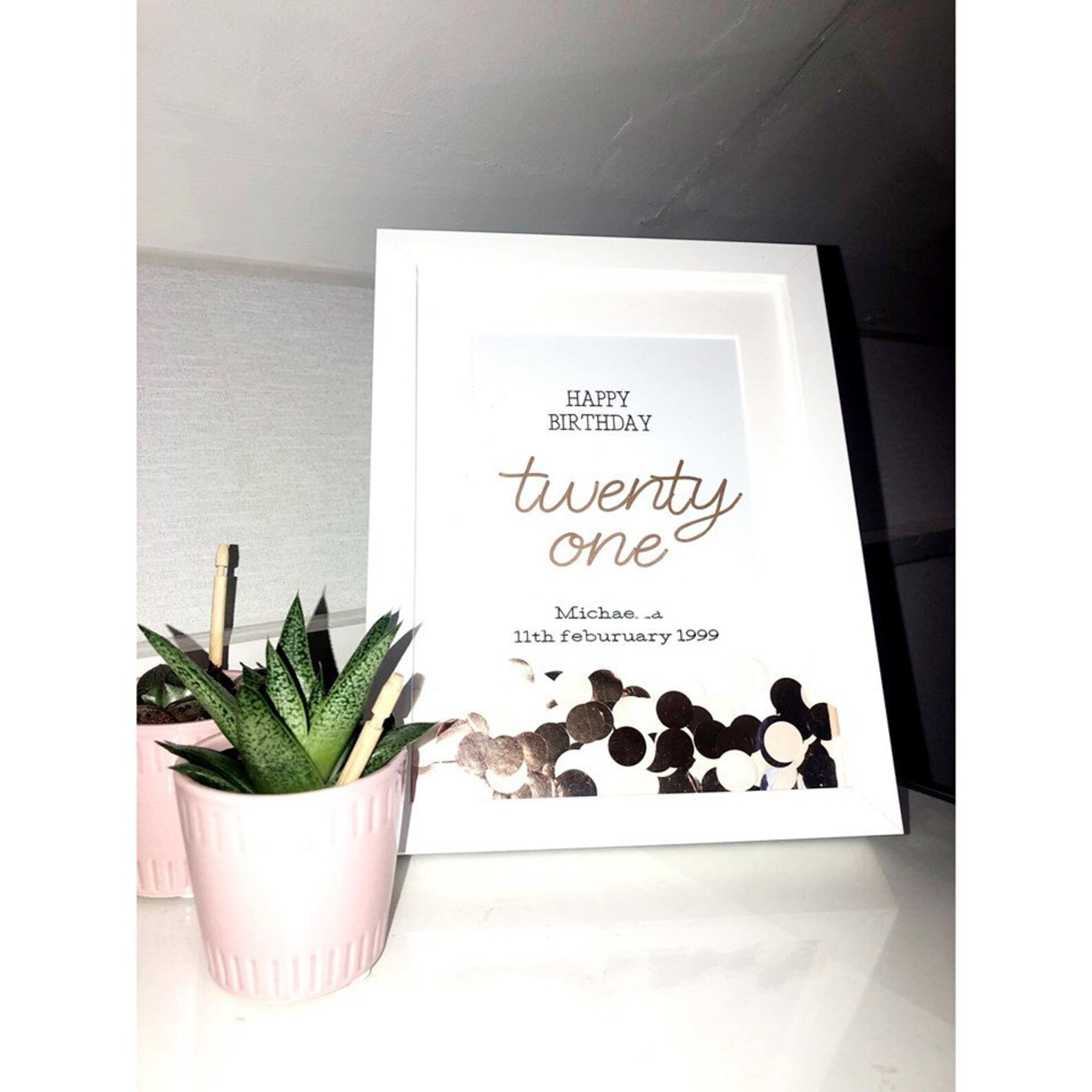 Customised Birthday Frame - Etsy