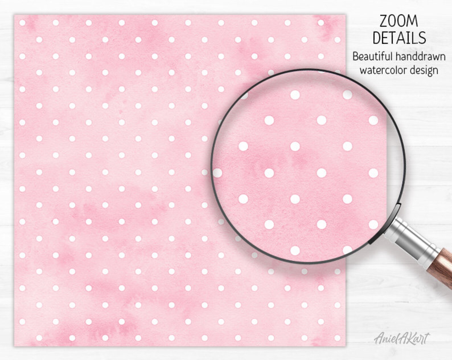 Cute Baby Digital Paper Pack Pastel Seamless Pattern Watercolor Polka ...