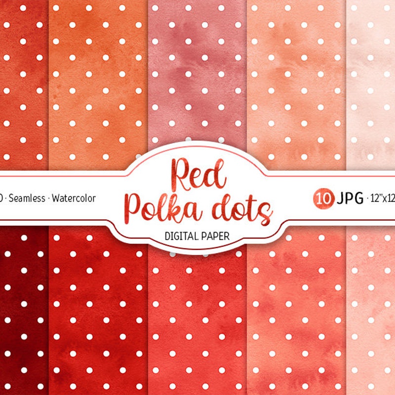 Scarlet dots - Etsy Österreich