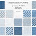 Blue and Silver Glitter Digital Paper Pack Sparkle Seamless - Etsy