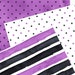 Purple Black Digital Paper Pack Watercolor Polka Dot Seamless Pattern ...
