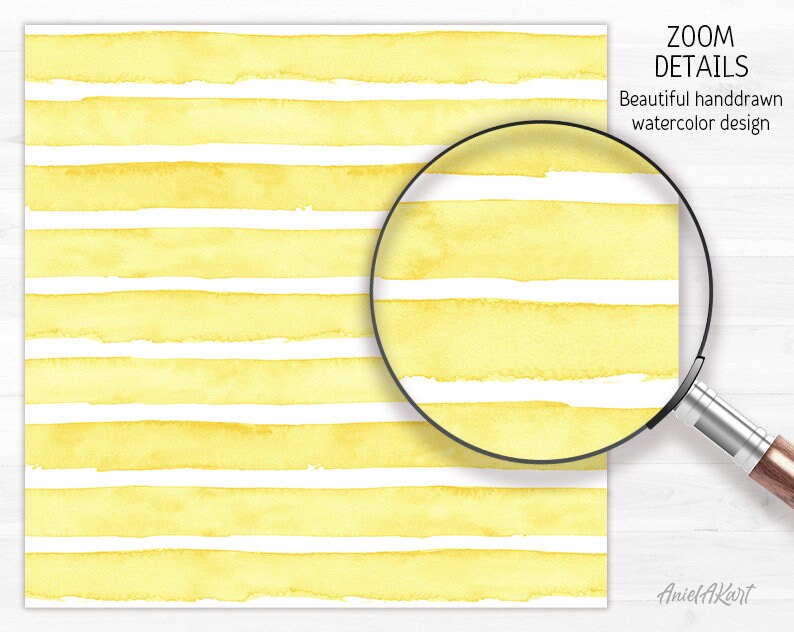 Pastel Yellow Seamless Pattern Watercolor Polka Dot Digital Paper Pack ...