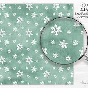Christmas Seamless Pattern Watercolor Digital Paper Pack Polka Dot ...