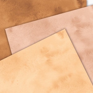 Watercolor Skin Tones Digital Paper Pack Neutral Shades Earthy Boho ...