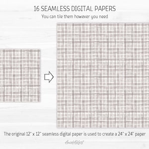 Watercolor Boho Tones Digital Paper Pack Natural Boho Seamless Pattern ...