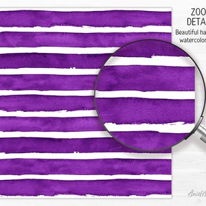 Purple Seamless Pattern Watercolor Polka Dot Digital Paper Pack ...