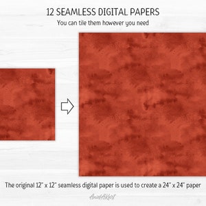 Watercolor Fall Digital Paper Pack Cozy Autumn Hues Seamless Pattern ...