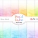 Pastel Ombre Watercolor Background Pastel Digital Paper Pack Rainbow ...