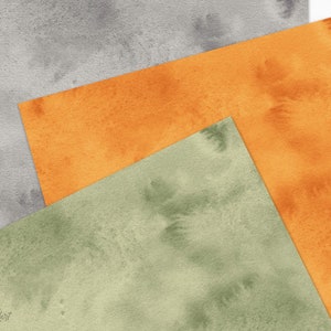 Watercolor Fall Digital Paper Pack Cozy Autumn Hues Seamless Pattern ...