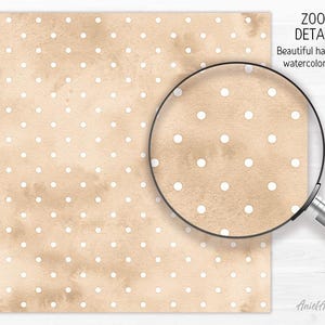 Neutral Boho Digital Paper Pack Watercolor Light Beige Seamless Pattern ...