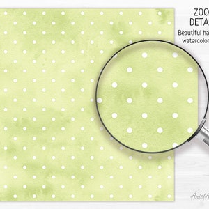 Pastel Baby Digital Paper Pack Cute Seamless Pattern Watercolor Polka ...