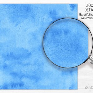 Blue Watercolor Background Blue Ombre Digital Paper Pack Seamless ...