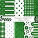 Green Seamless Pattern Watercolor Polka Dot Digital Paper Pack | Etsy
