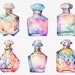 Watercolor Perfume Bottles Clipart Pastel Perfume PNG Bundle Fashion ...