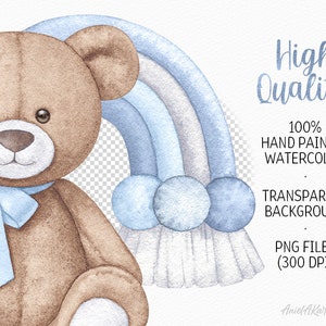 Watercolor Baby Boy Clipart Blue Baby Shower PNG Newborn Clipart ...