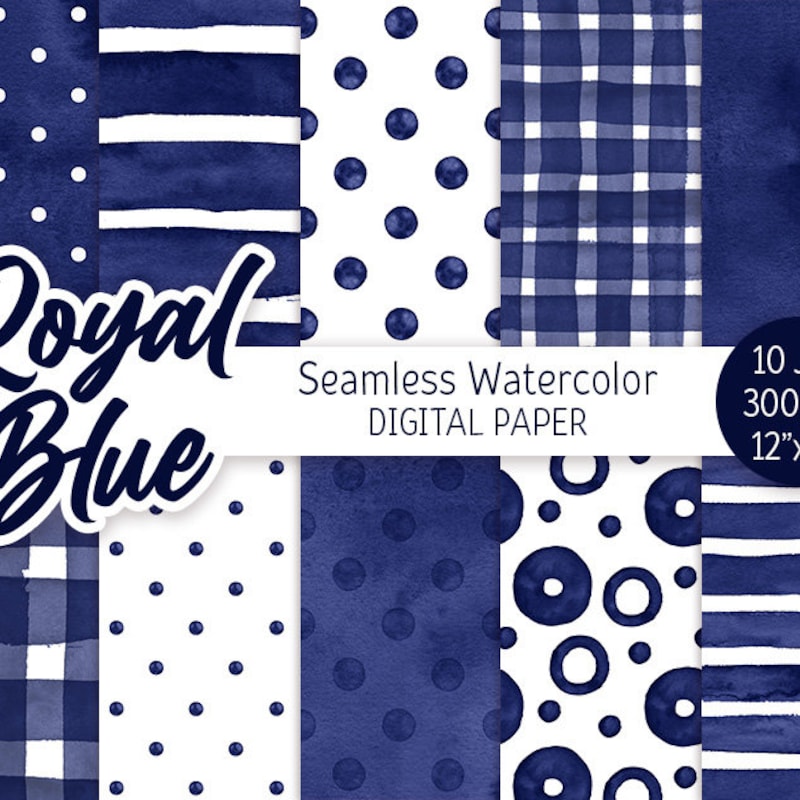 Royal Blue Paper - Etsy