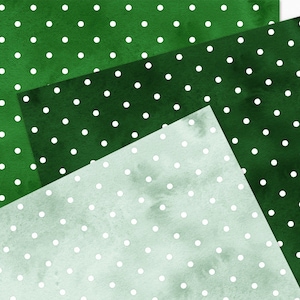 Green Polka Dot Watercolor Background Green Ombre Digital Paper Pack ...