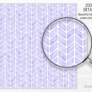 Lavender Purple Geometric Pattern Watercolor Seamless Digital Paper ...
