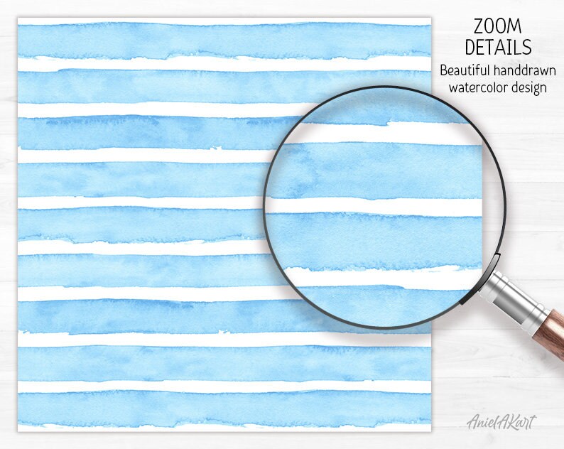 Baby Blue Seamless Pattern Watercolor Polka Dot Digital Paper - Etsy