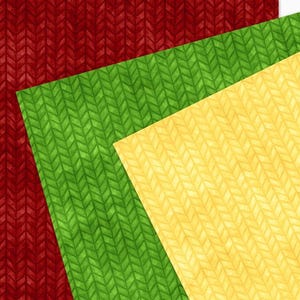 Christmas Sweater Digital Paper Pack Cozy Winter Knit Seamless Pattern ...