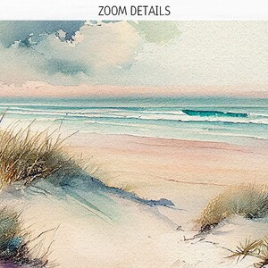 Watercolor Summer Beach Digital Paper Pack Seascape Printable ...