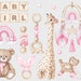 Watercolor Baby Girl Clipart Pink Baby Shower PNG Blush Newborn Clipart ...