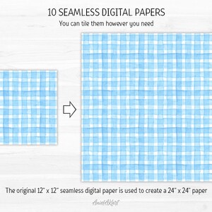 Baby Blue Seamless Pattern Watercolor Polka Dot Digital Paper Pack ...