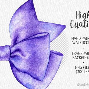 Watercolor Bow Clipart Hand Painted Multicolor Bows Colorful Digital ...