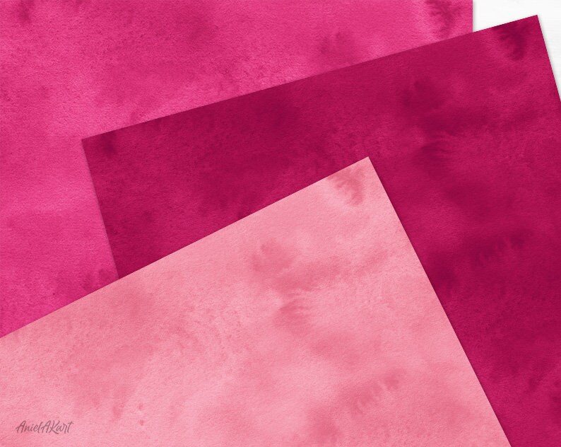 Rose Watercolor Background Blush Ombre Digital Paper Pack - Etsy
