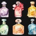 Watercolor Flower Perfume Bottles Clipart Pastel Perfume PNG Bundle ...