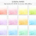 Pastel Ombre Watercolor Background Pastel Digital Paper Pack Rainbow ...